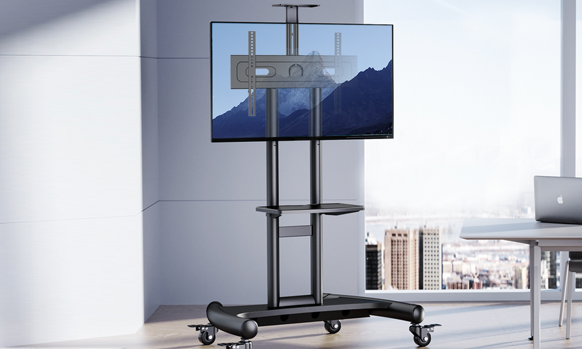 PERLESMITH Universal Swivel Tabletop TV Stand Fits 32" to 60" TVs, Max